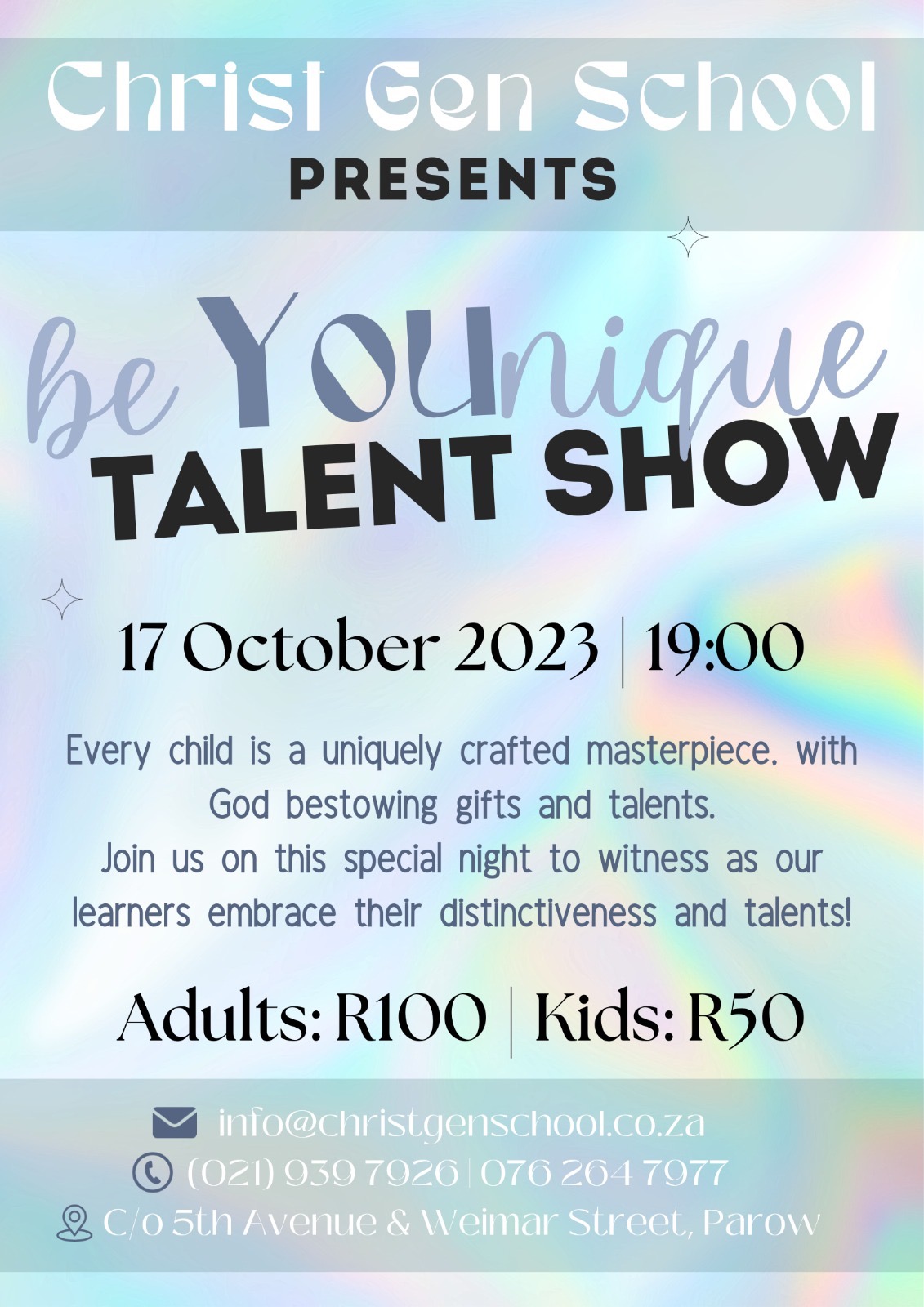 Be Unique Talent Show - Christgen School